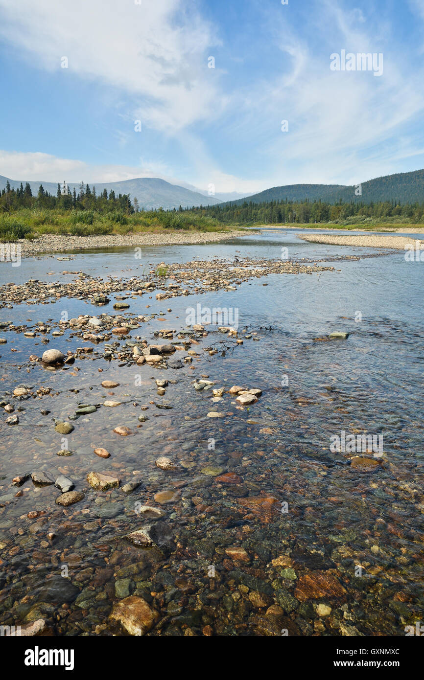 Clean the North river. Northern Urals, the national Park "Yugyd VA ...