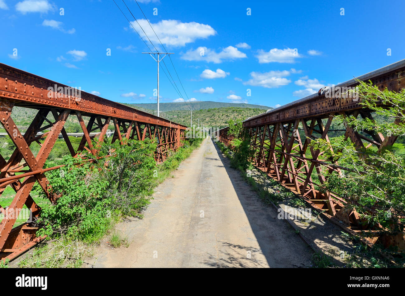 British-built old Kei River Bridge in South Africa Stock Photo - Alamy