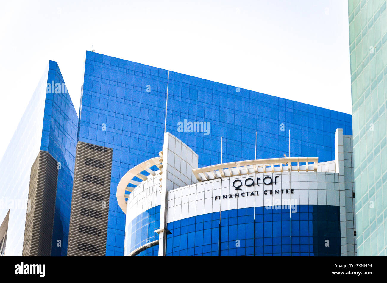 Qatar Financial Centre, Doha Stock Photo - Alamy