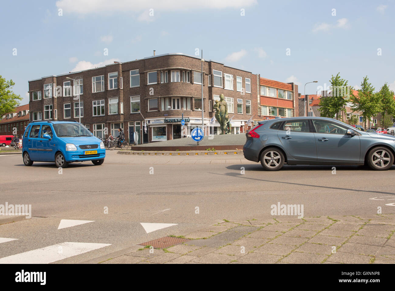Roundabout in the Netherlands Stock Photo - Alamy