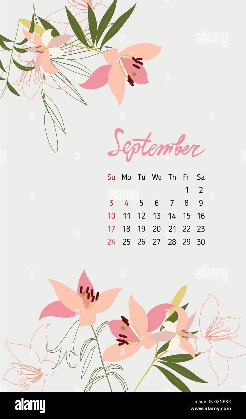 Vintage monthly calendar hi-res stock photography and images - Alamy
