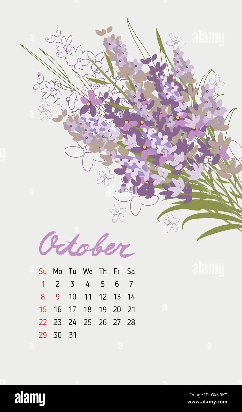 Vintage monthly calendar hi-res stock photography and images - Alamy