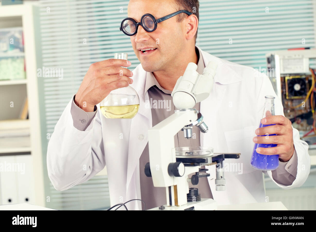 In laboratory Stock Photo - Alamy