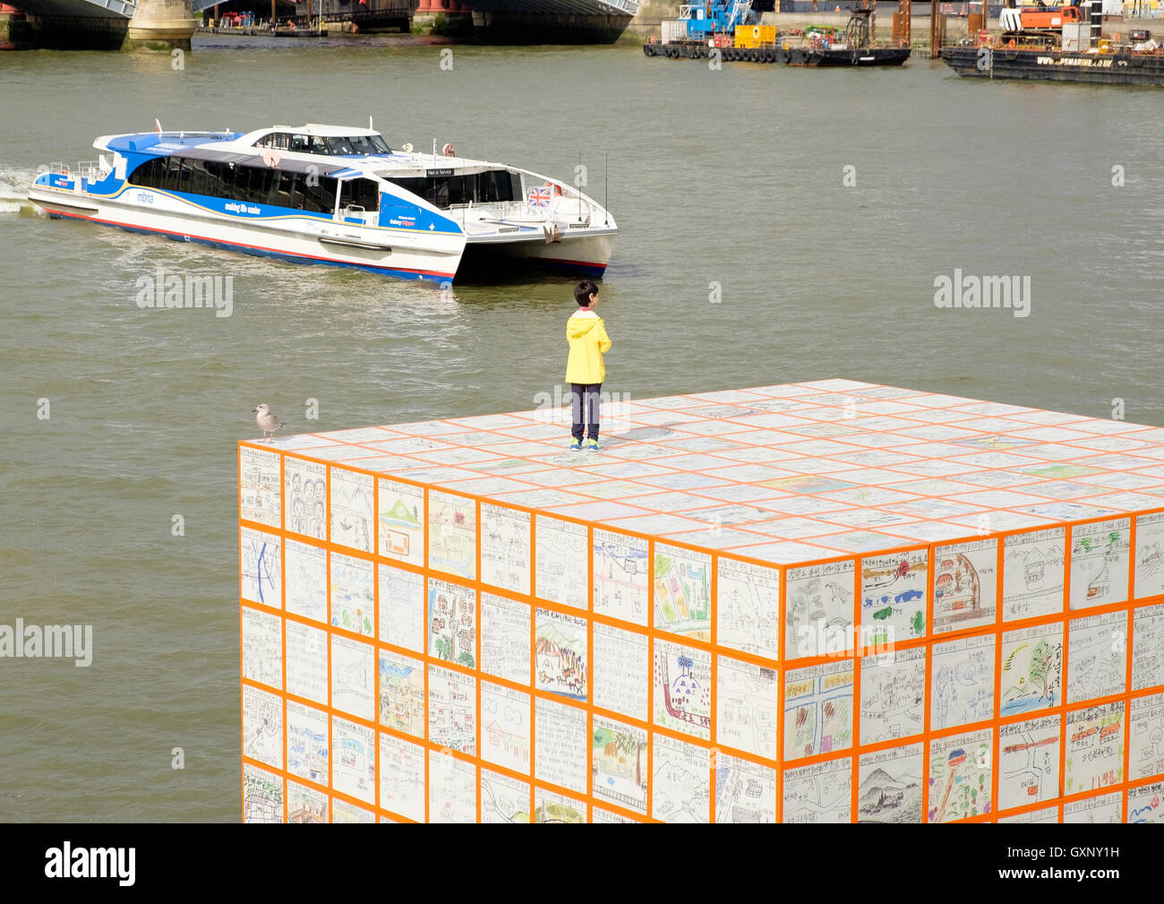 Floating Dreams by Ik-Joong Kang, floating sculptural installation art ...