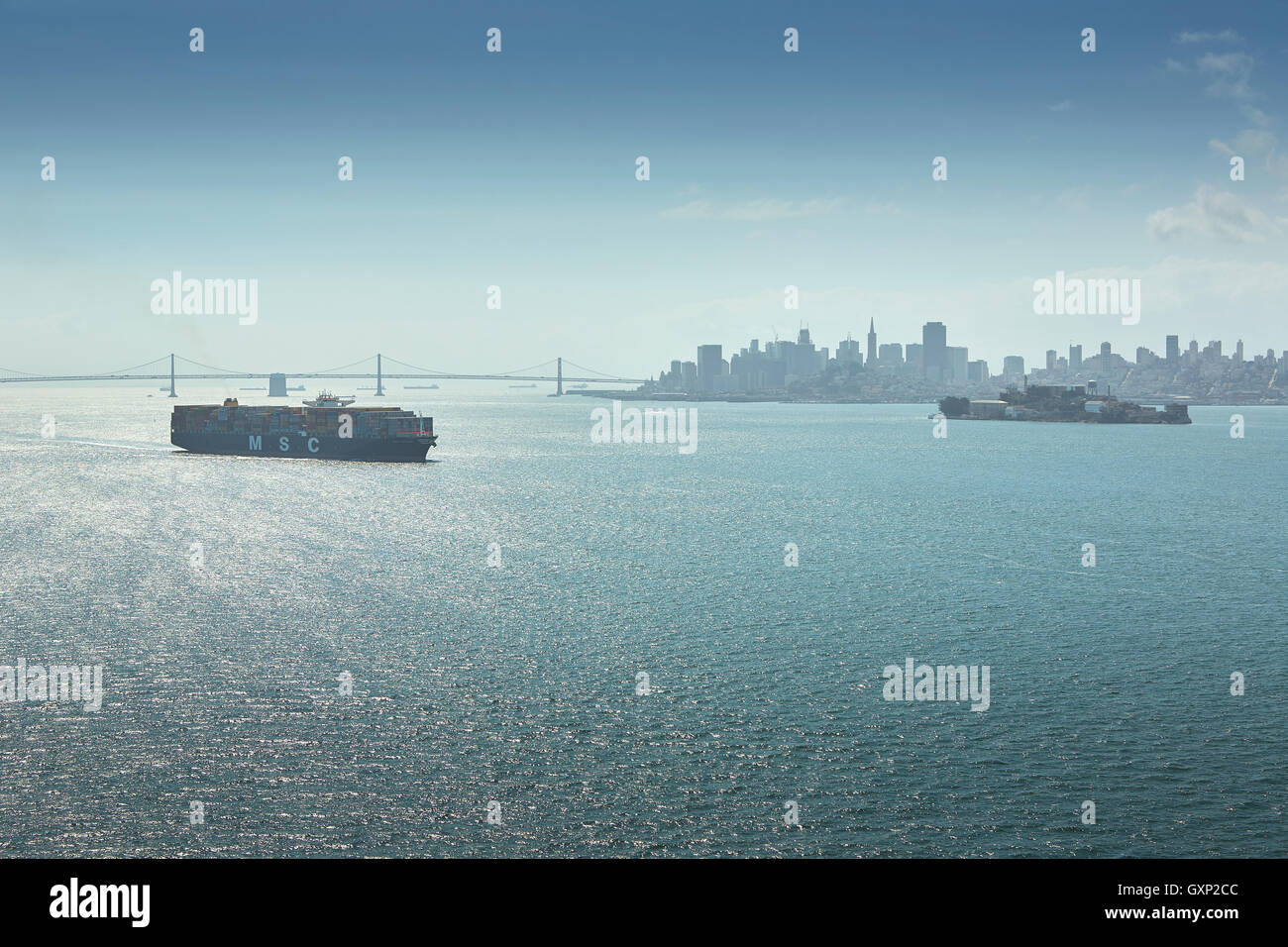Mediterranean Shipping Company Container Ship, MSC Ariane, Leaving The ...