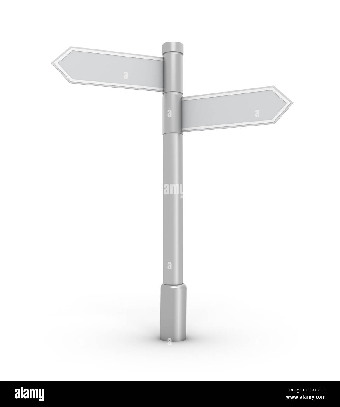 Blank direction signpost Cut Out Stock Images & Pictures - Alamy