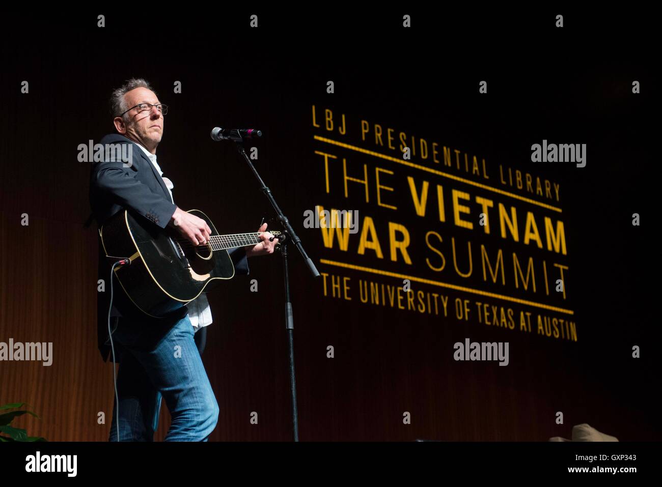 Singer and founder of Songwriting With Soldiers Darden Smith performs ...