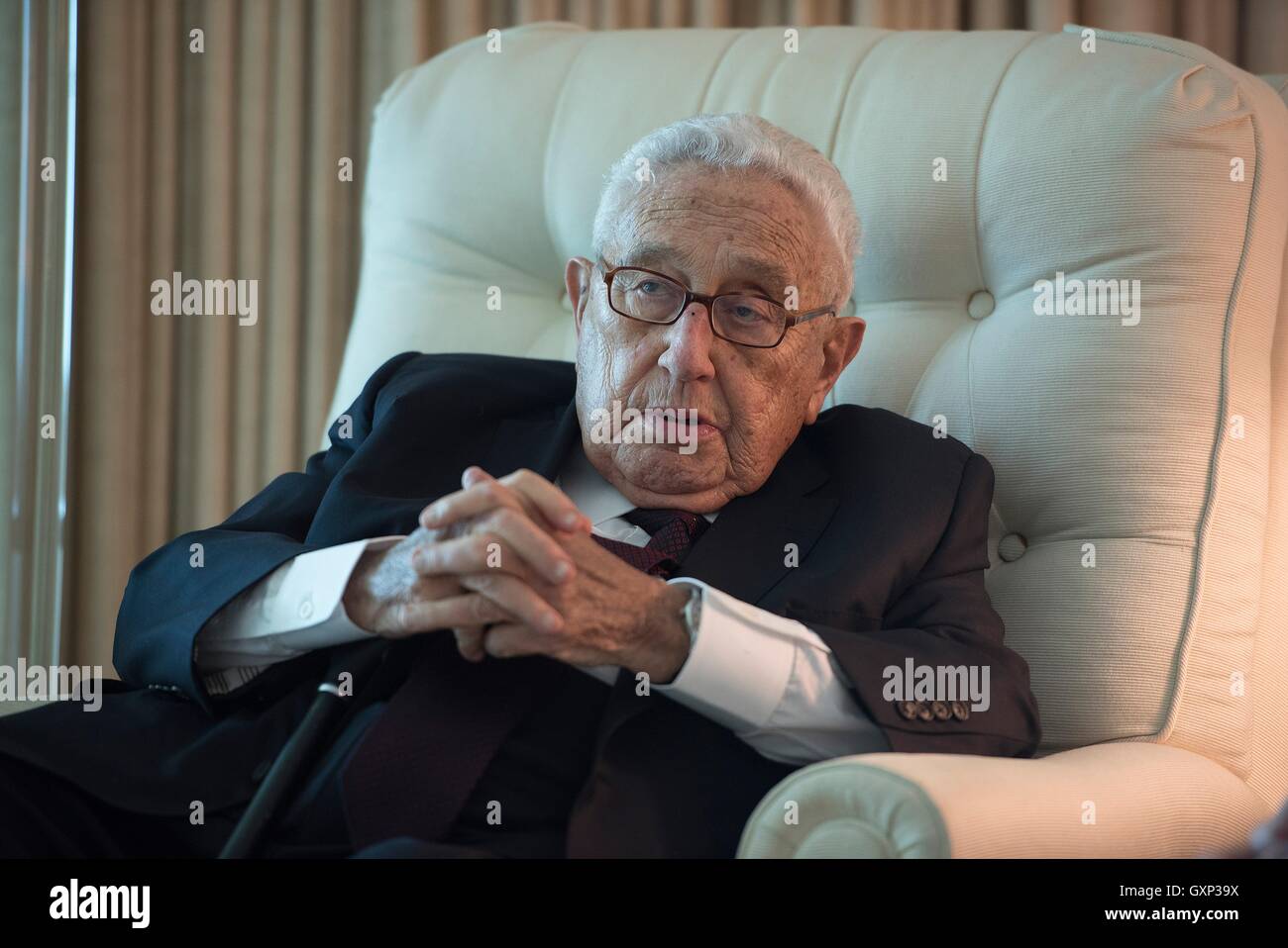Former U.S. Secretary of State and presidential advisor Henry Kissinger ...