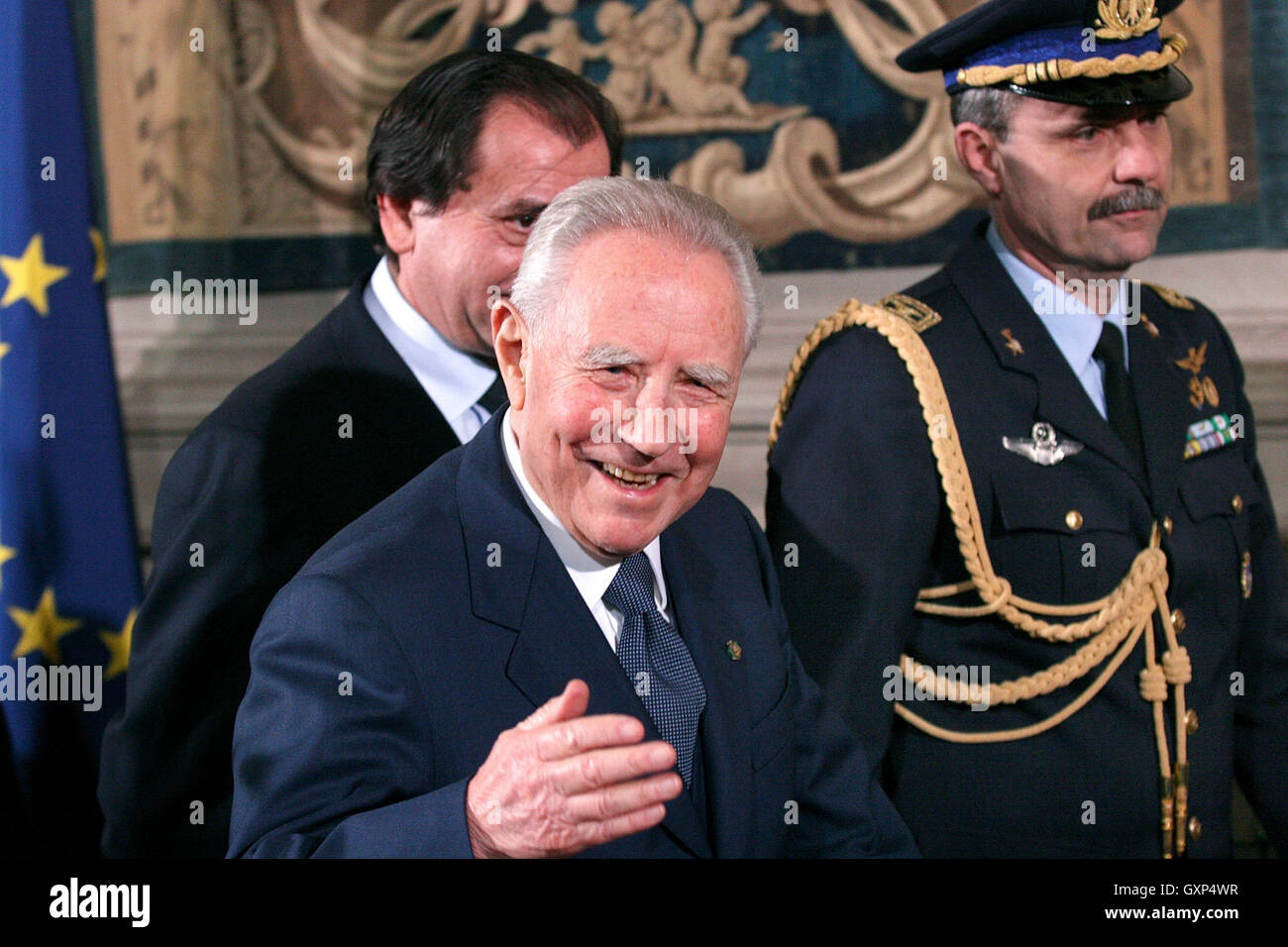 President carlo azeglio ciampi of italy hi-res stock photography and ...