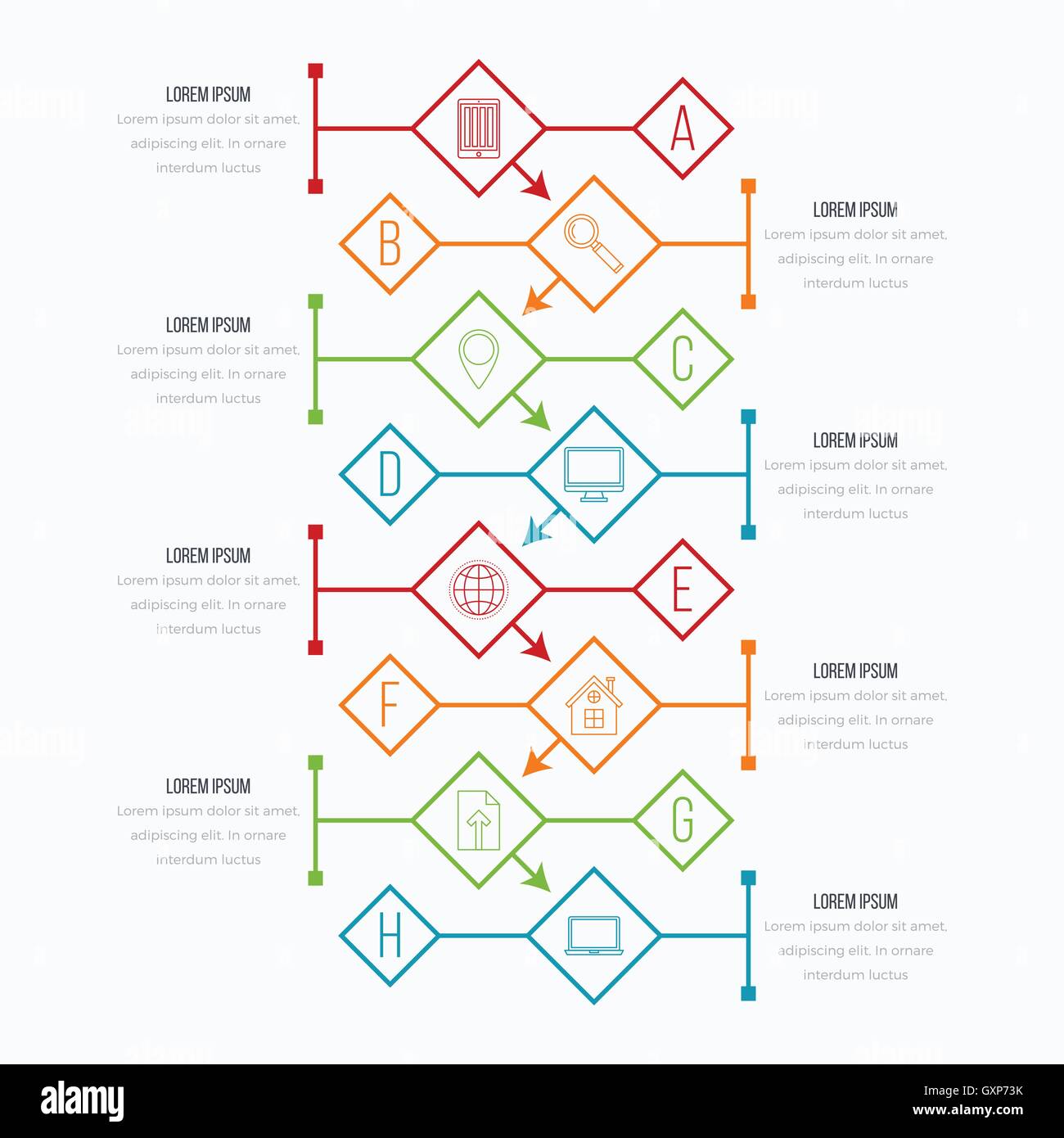 Four phase infographic Cut Out Stock Images & Pictures - Alamy