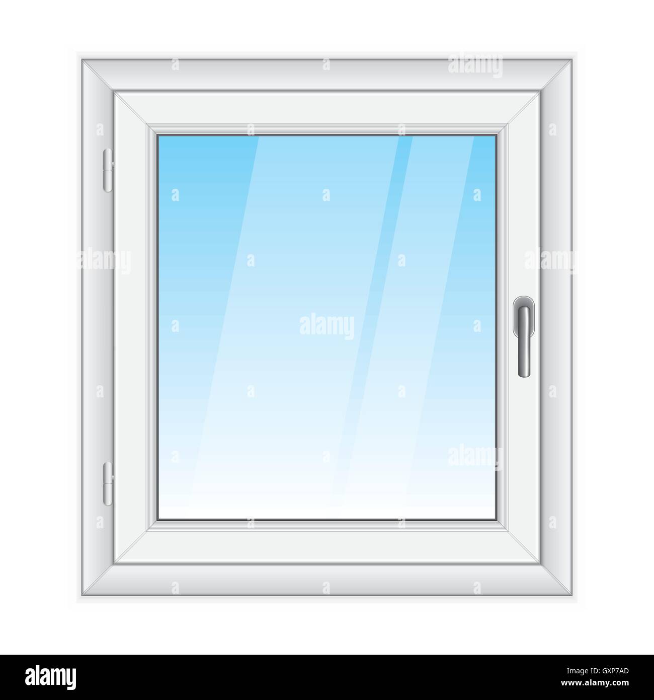 White PVC vector window isolated on white background Stock Vector Image ...