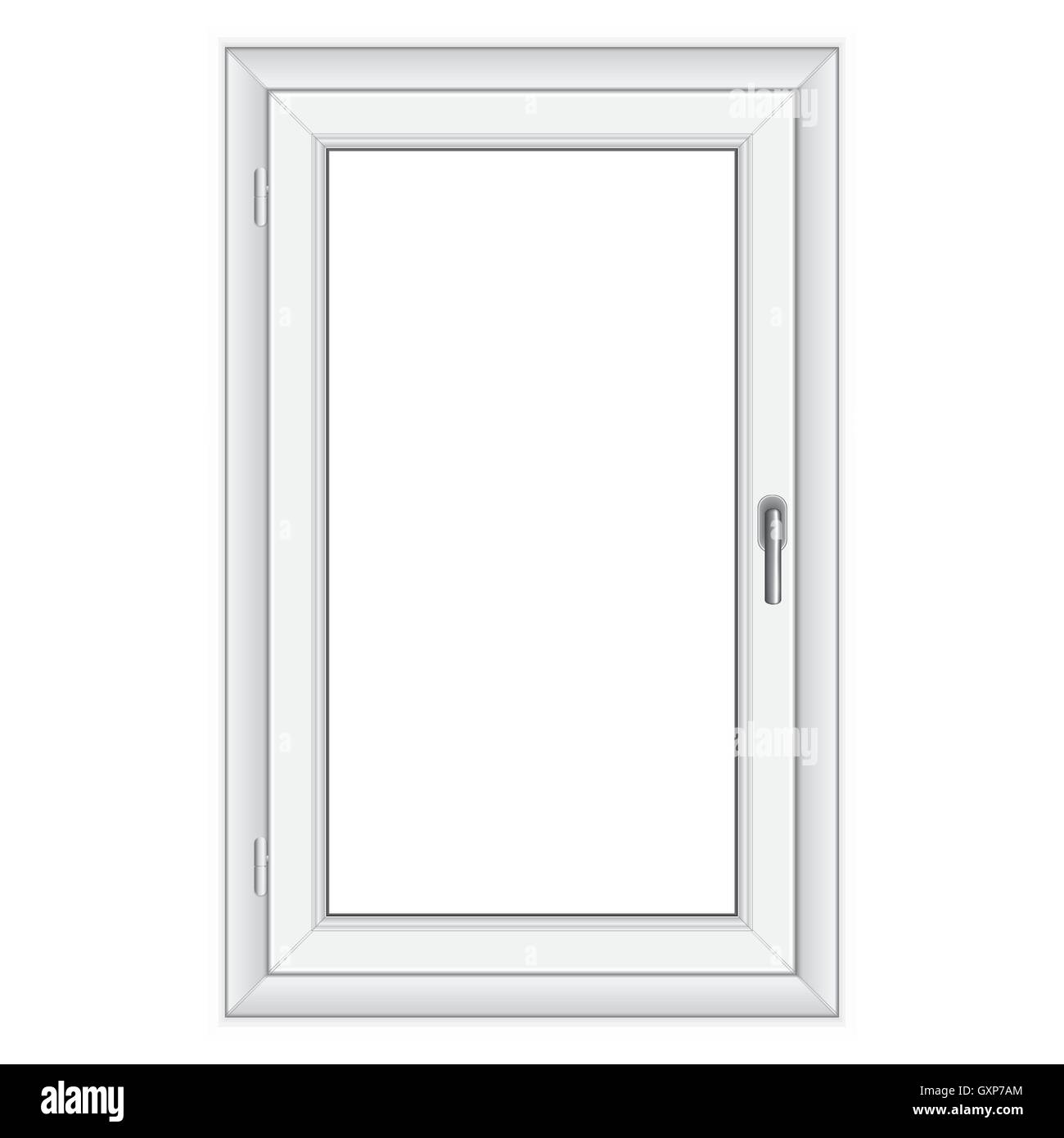 White PVC vector window isolated on white background Stock Vector Image ...