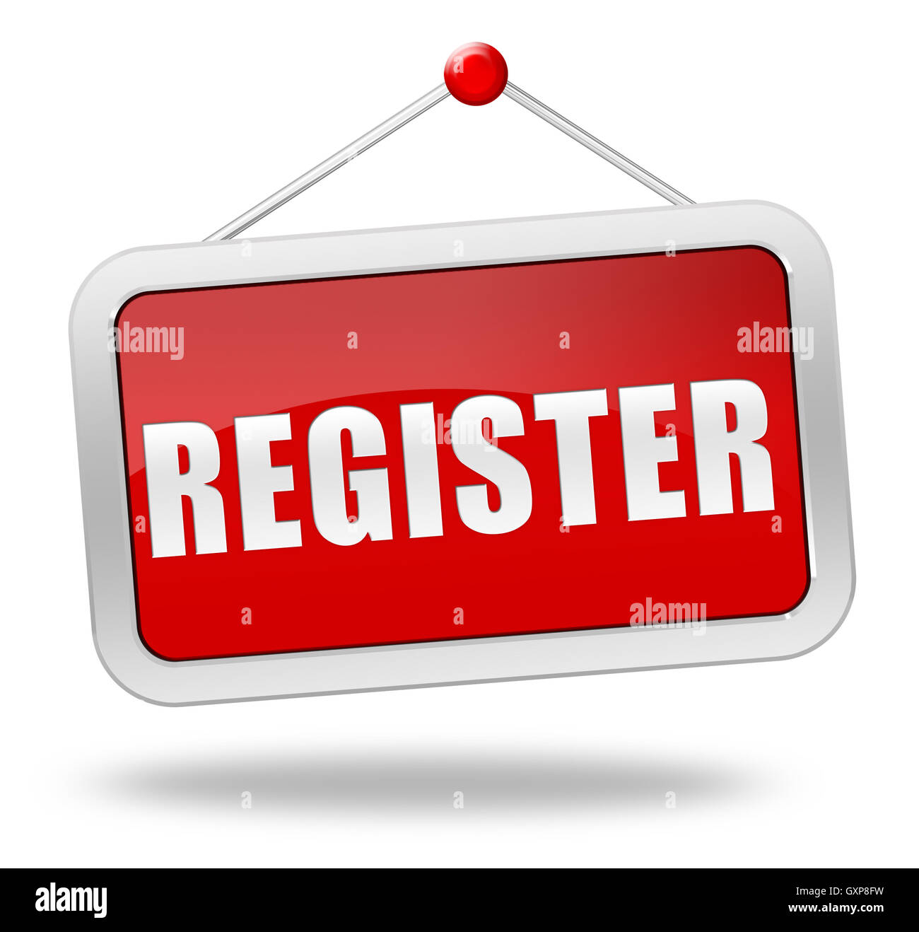 register concept 3d illustration Stock Photo - Alamy