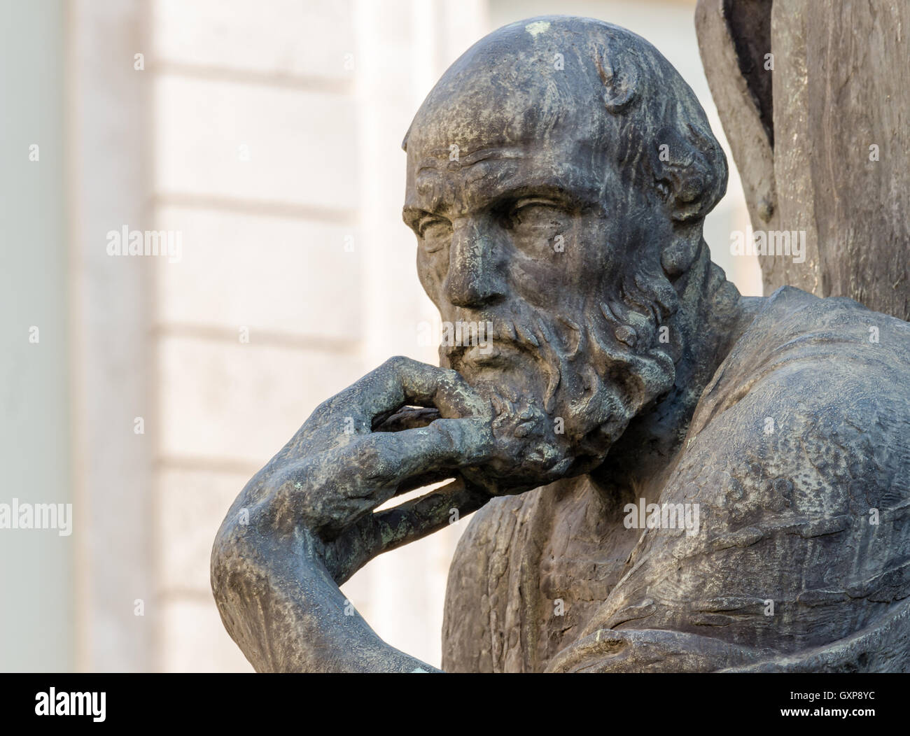 Statue of socrate from the Savona, Italy. Most famous philosopher of ...