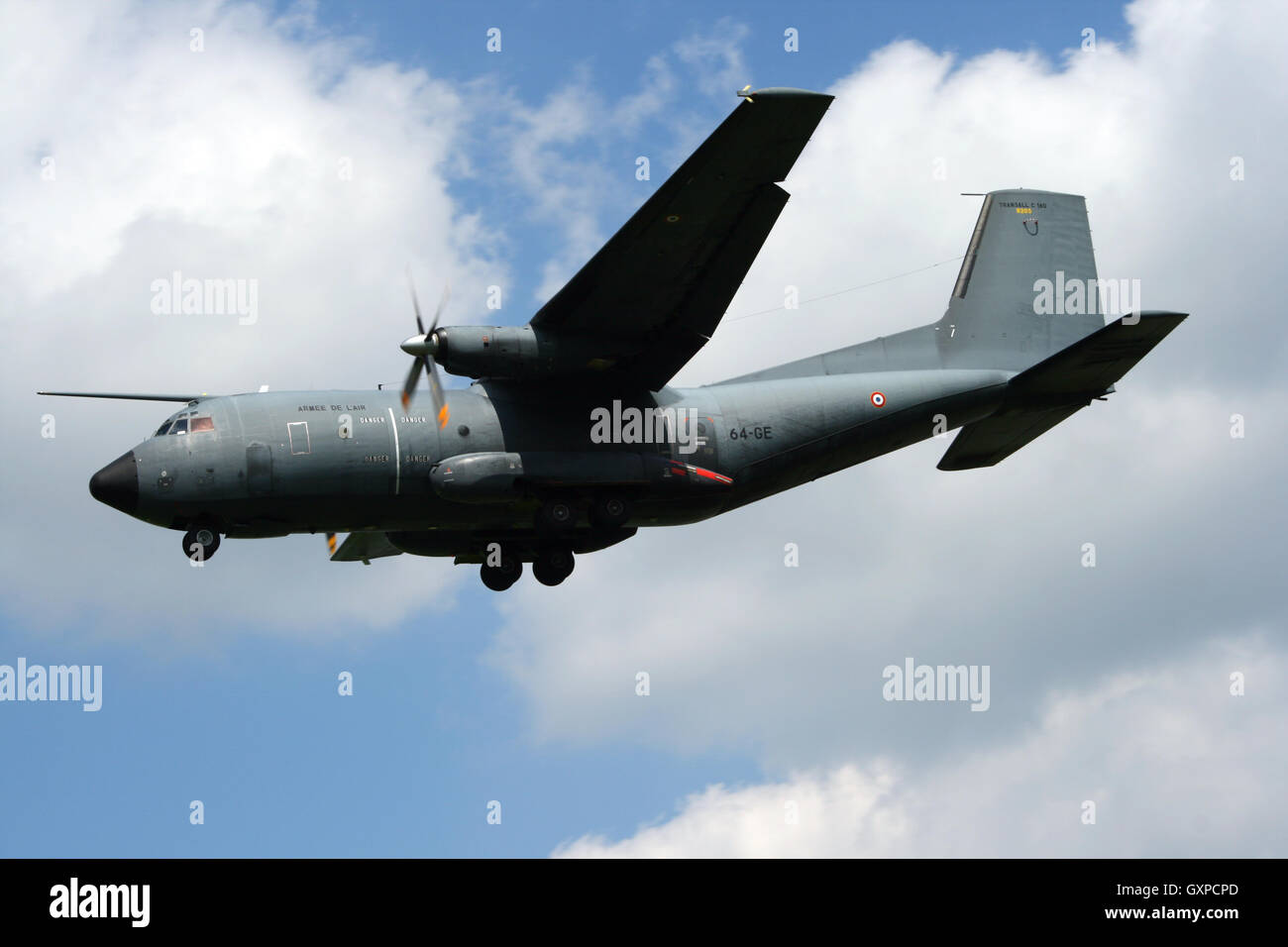 French Air Force C-160 Transall landing Stock Photo - Alamy