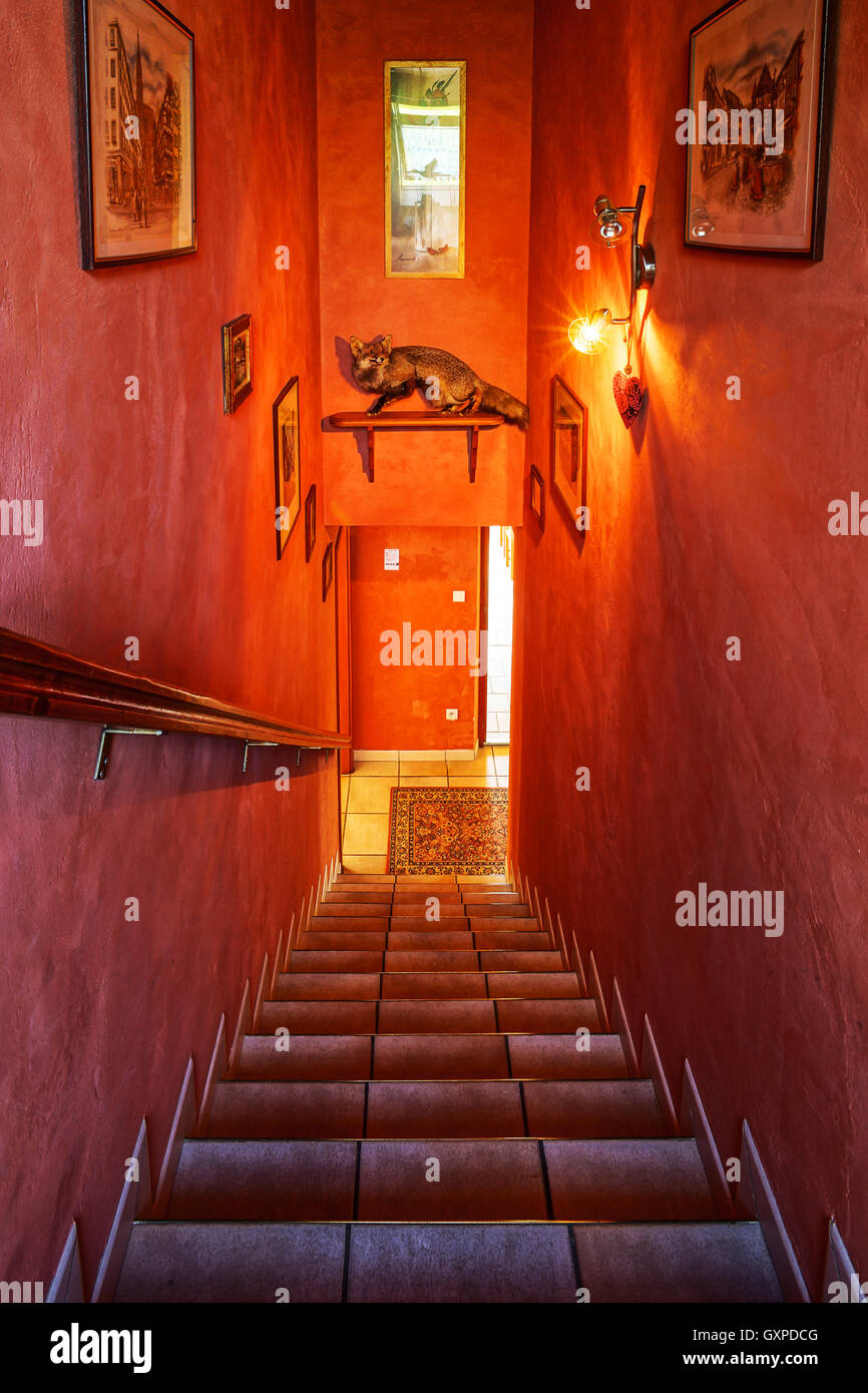 Countryside house comfortable interior in alsacien style, guesthouse in ...