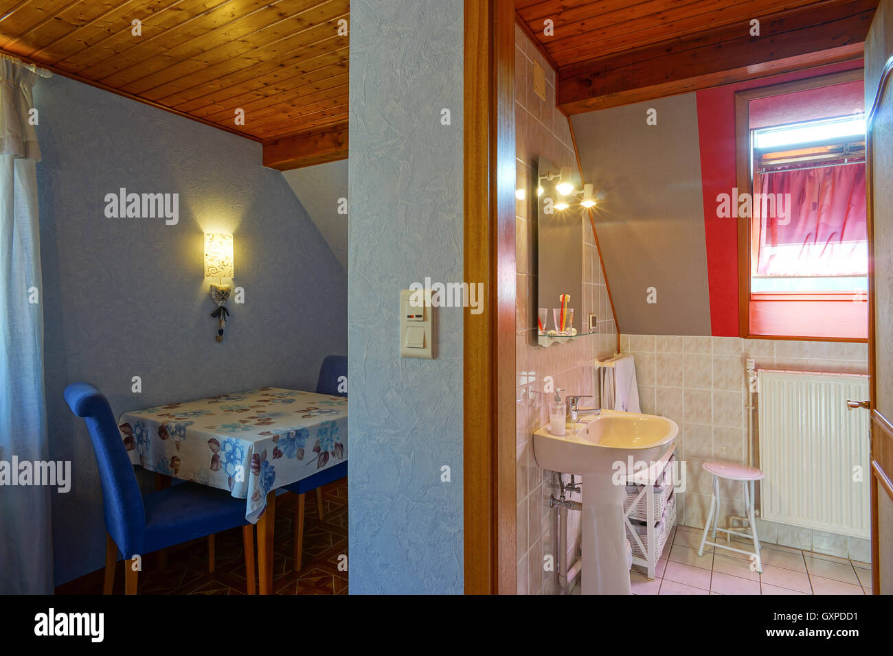 Countryside house comfortable interior in alsacien style, guesthouse in ...