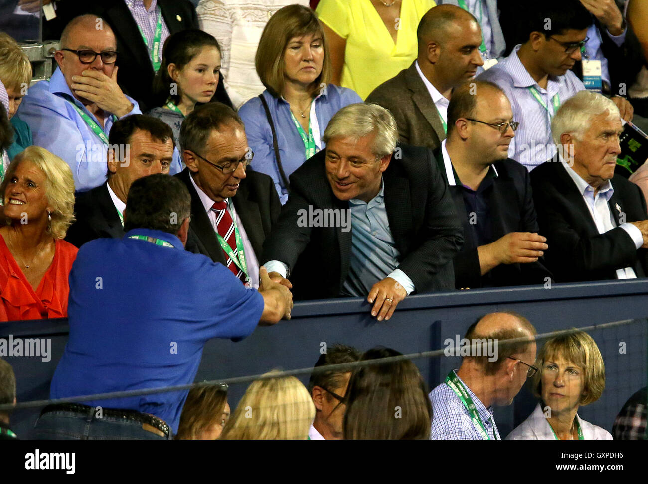 MP John Bercow, the Speaker of the House of Commons, in the stands ...