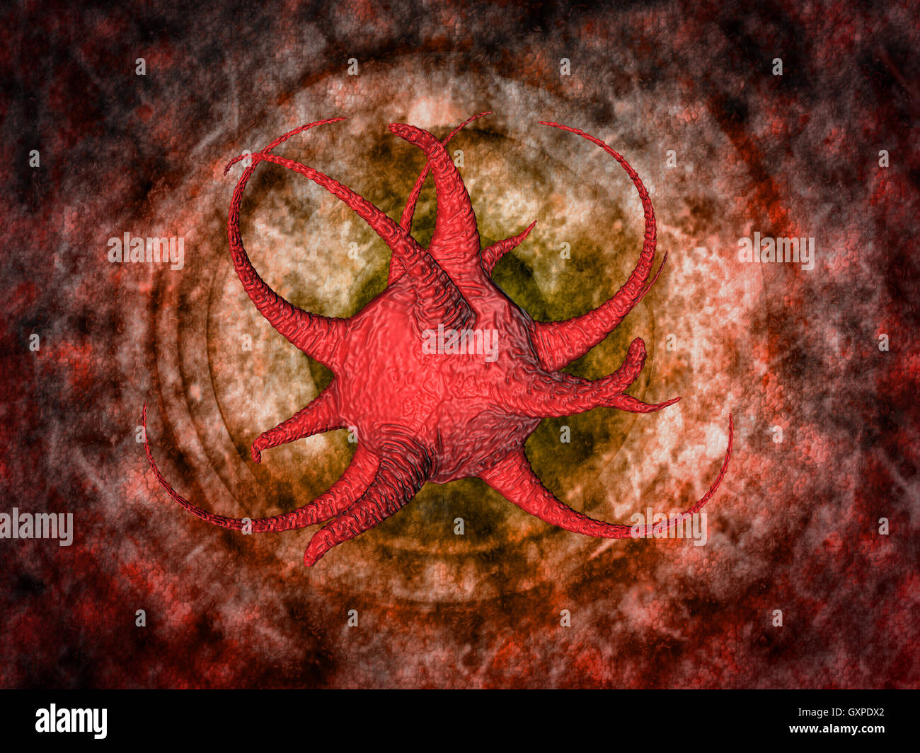 Infection concept medical illustration Stock Photo - Alamy