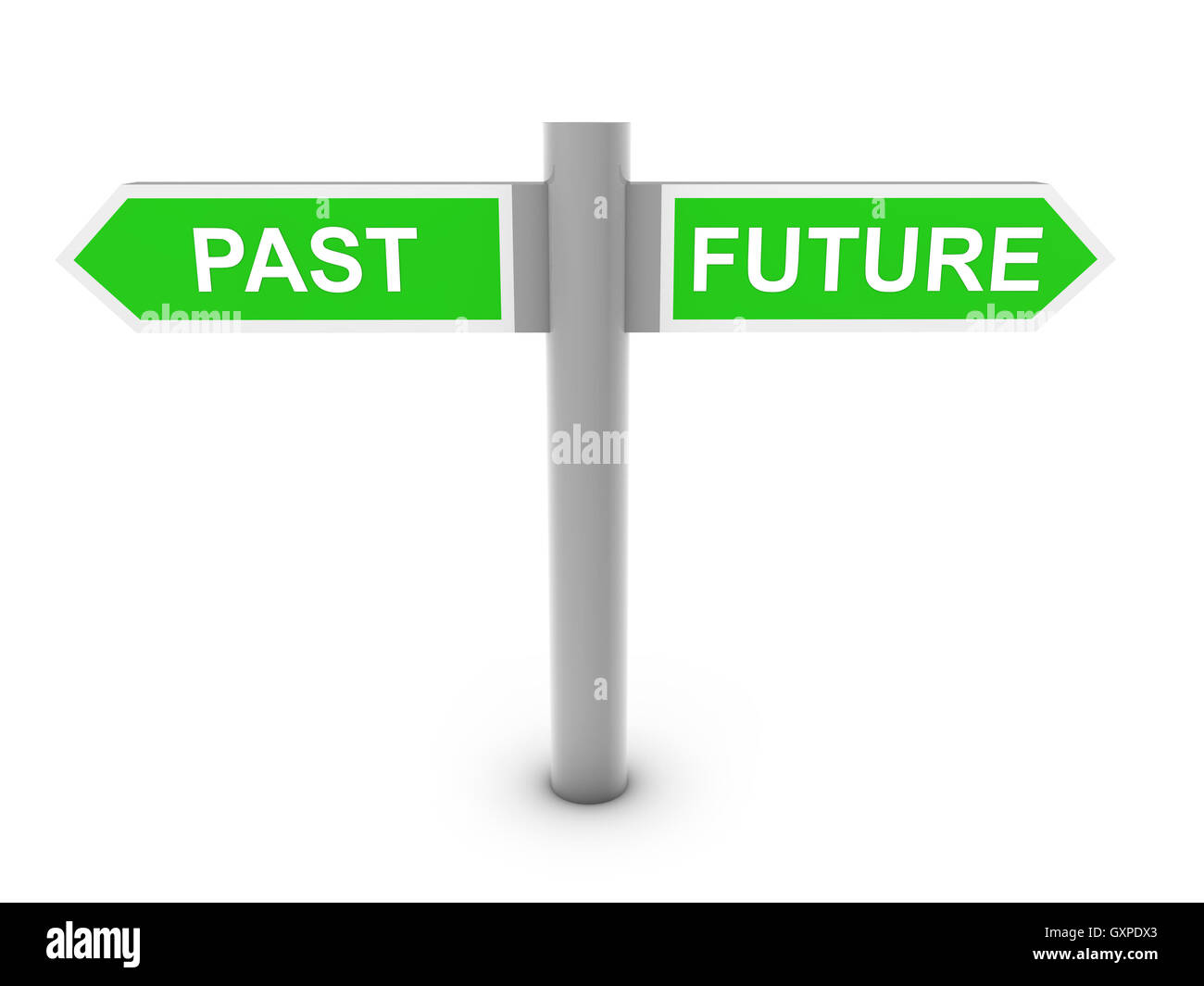 Past and future direction Stock Photo - Alamy