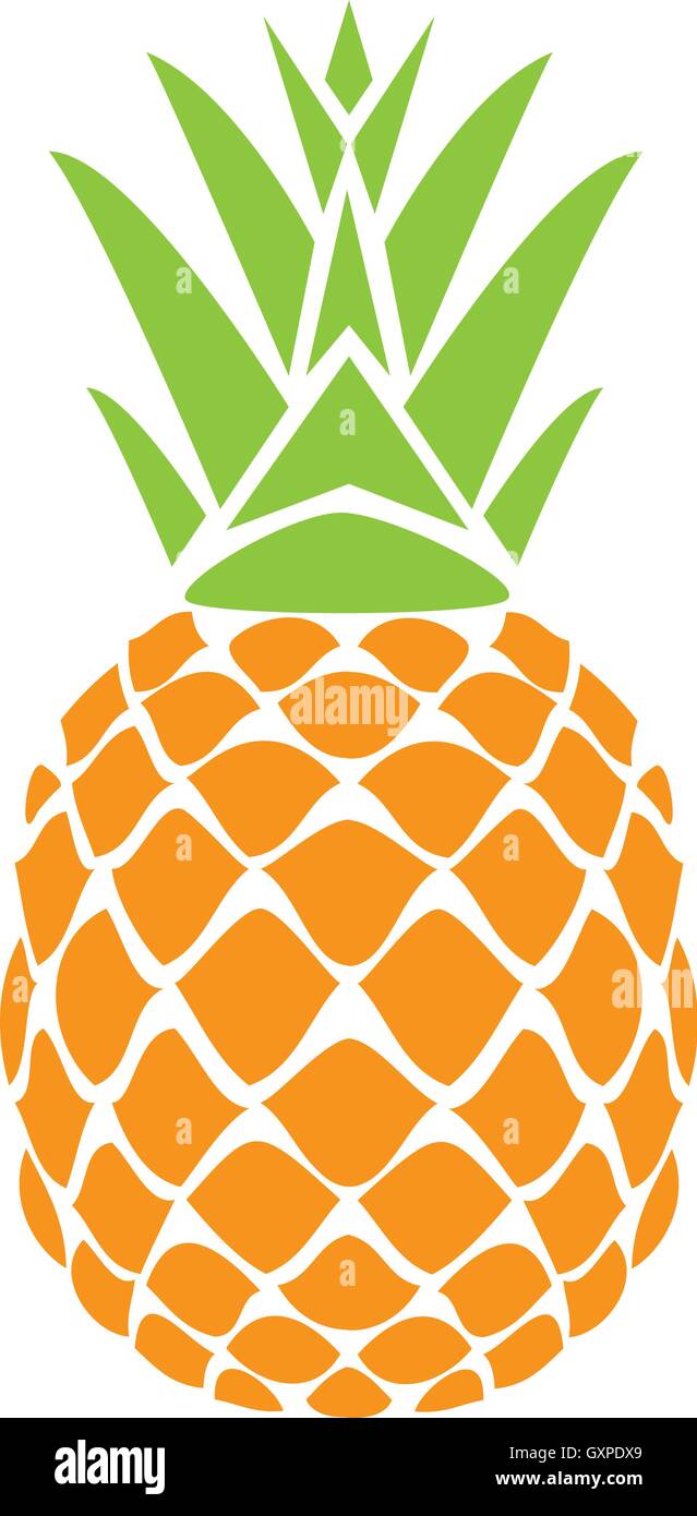 Cut pineapple Stock Vector Images - Alamy