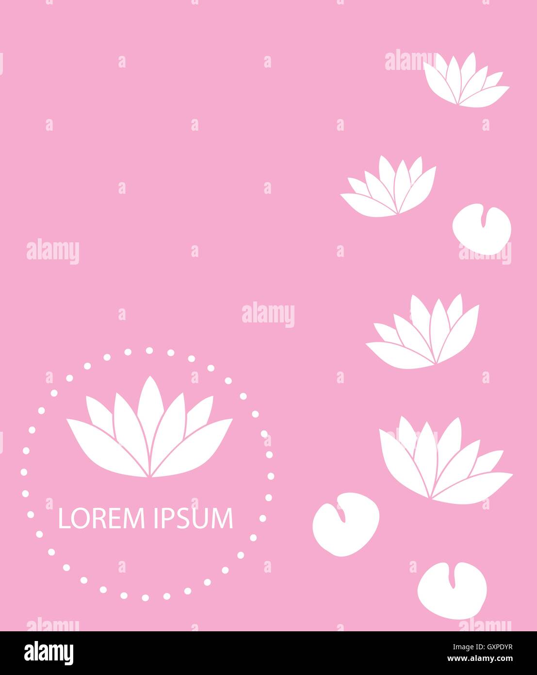 vector lotus flower Stock Vector Image & Art - Alamy