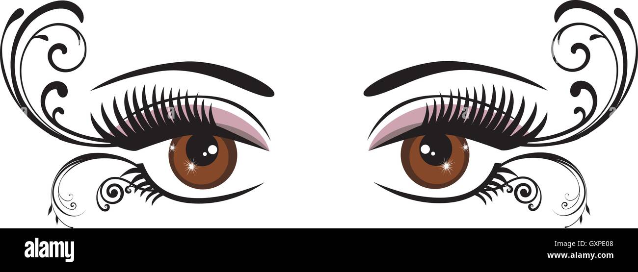 Lashes Cut Out Stock Images & Pictures - Alamy