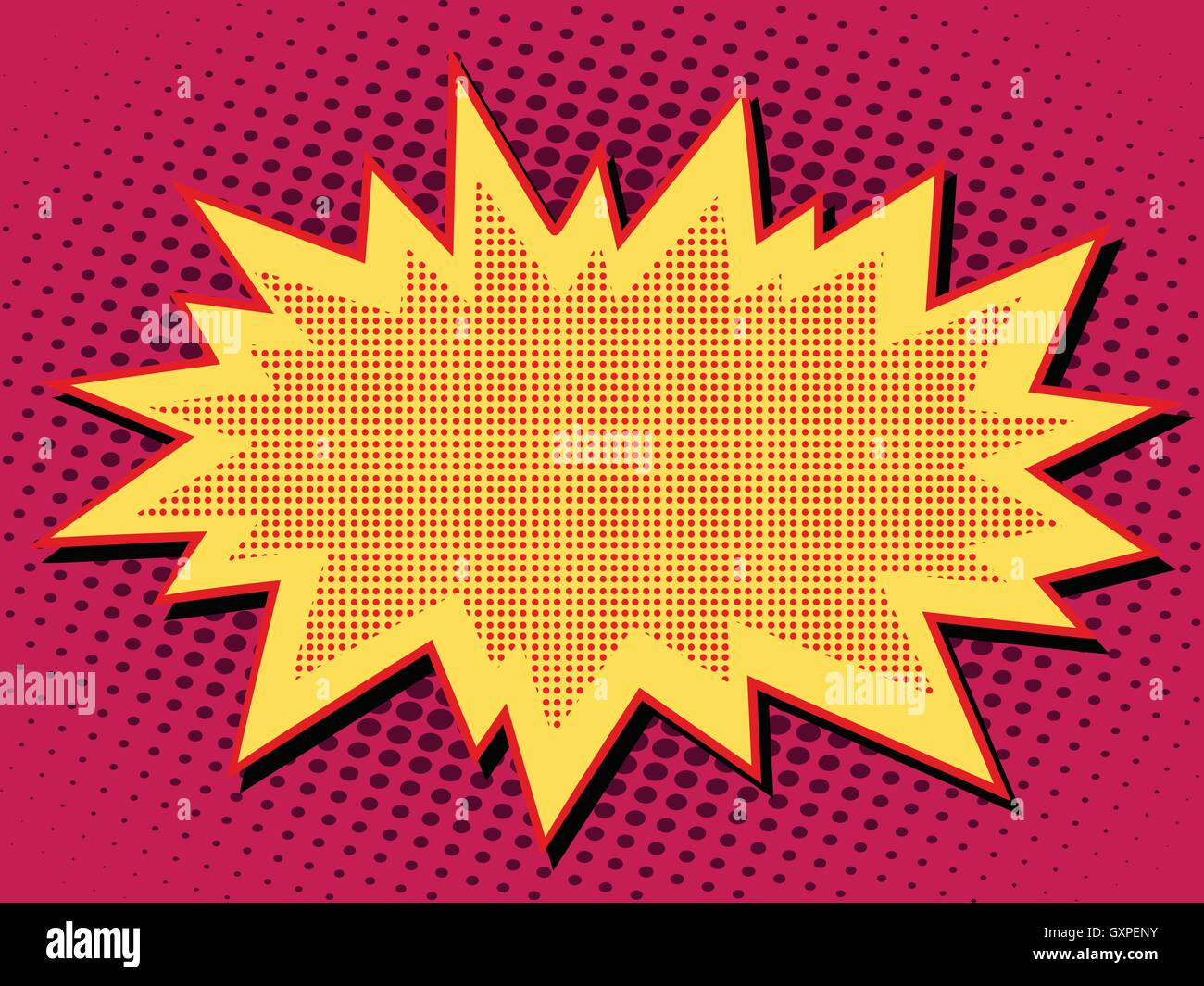 Comic book cloud explosion pop art illustration Stock Vector Image ...