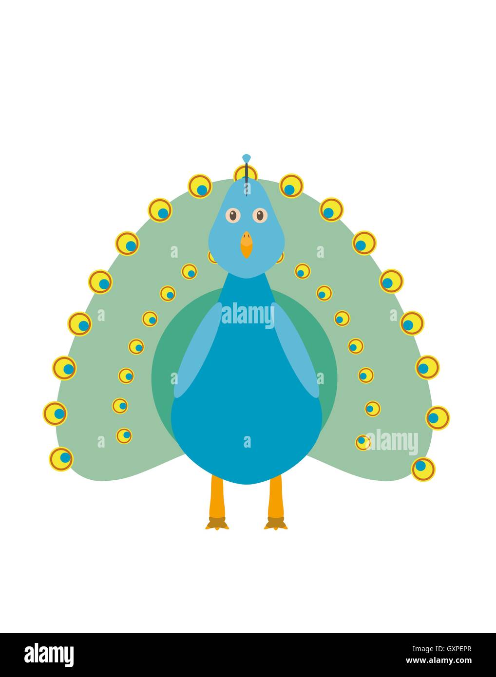 Funny peacock character Stock Vector Image & Art - Alamy