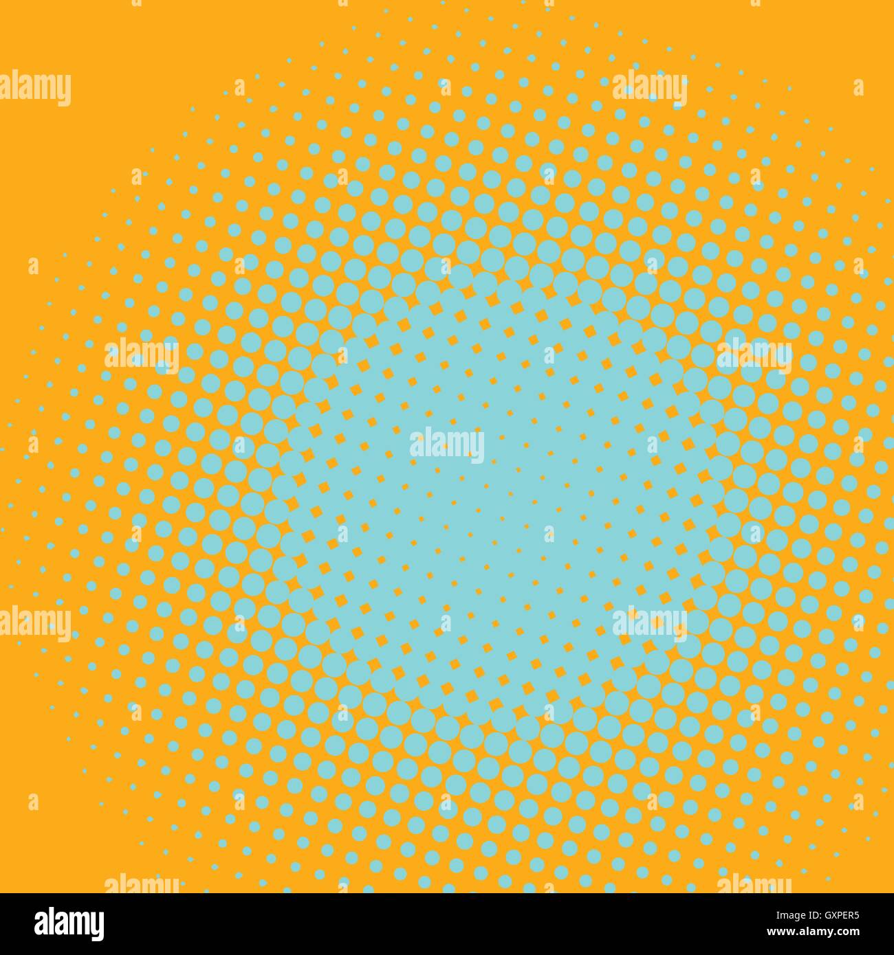 Yellow background with light spot pop art comic style Stock Vector ...