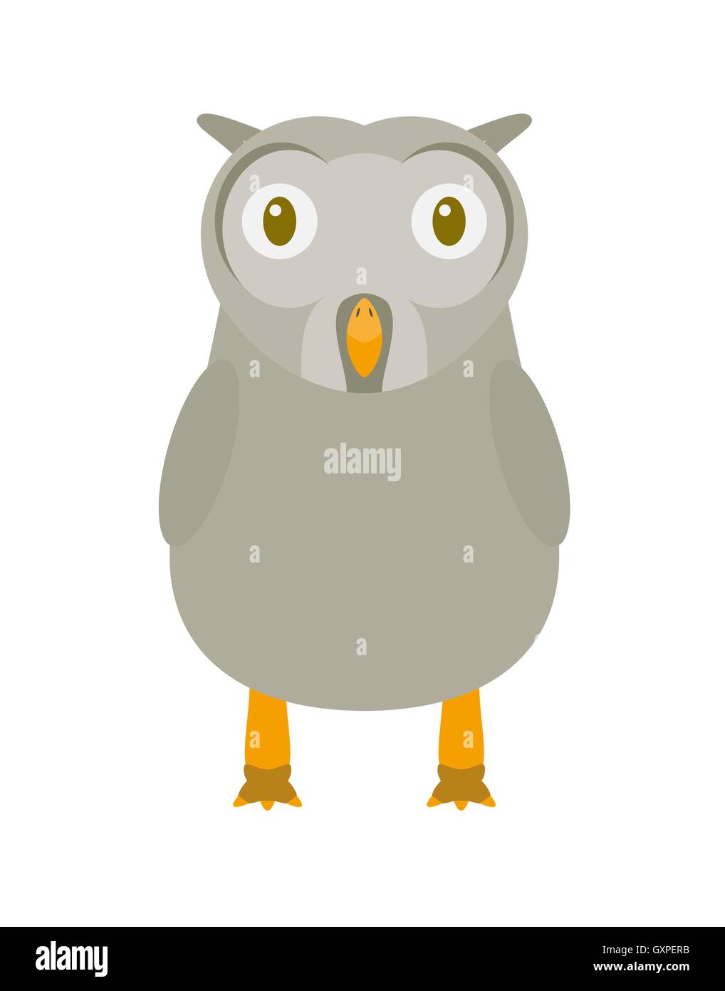 Funny owl character Stock Vector Image & Art - Alamy