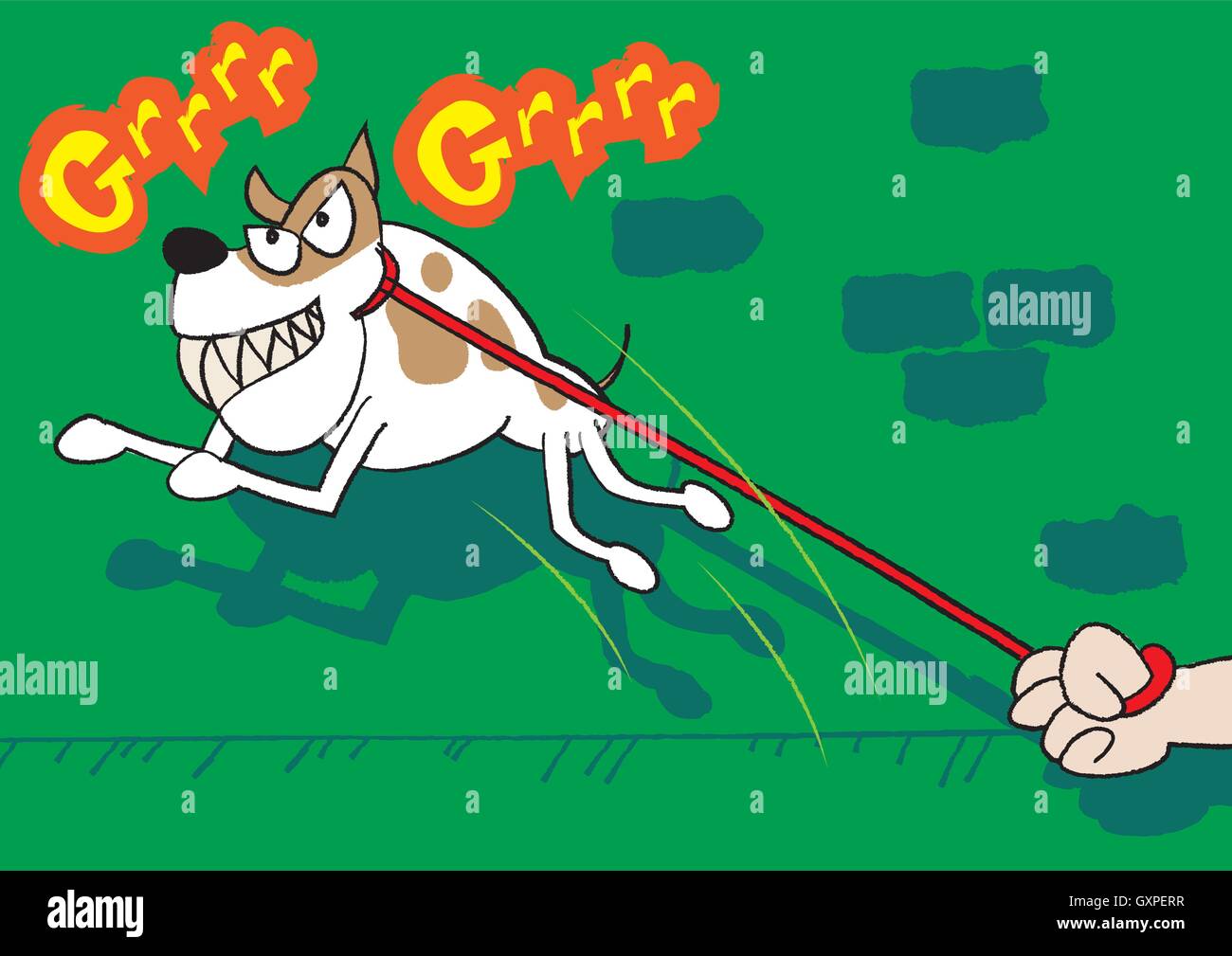 Beware vicious dog Stock Vector Images - Alamy