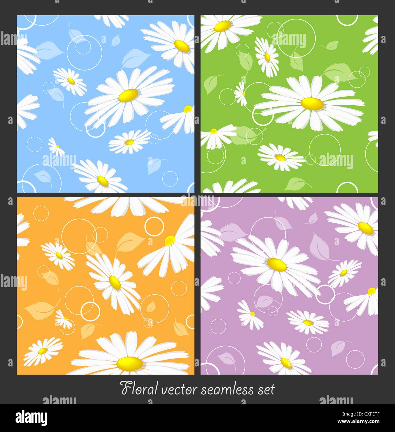 floral seamless vector patterns Stock Vector Image & Art - Alamy