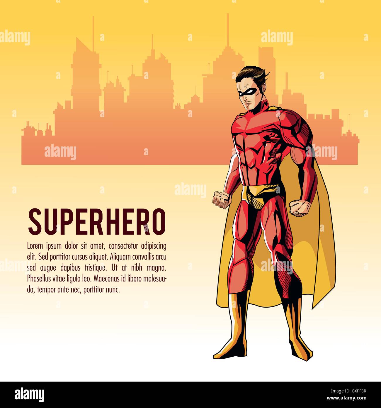 Superhero man cartoon design Stock Vector Image & Art - Alamy