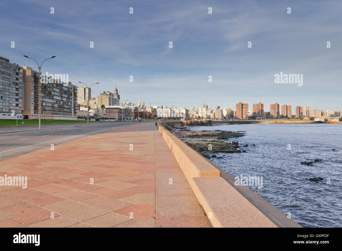 Uruguay montevideo city bay view hi-res stock photography and images ...