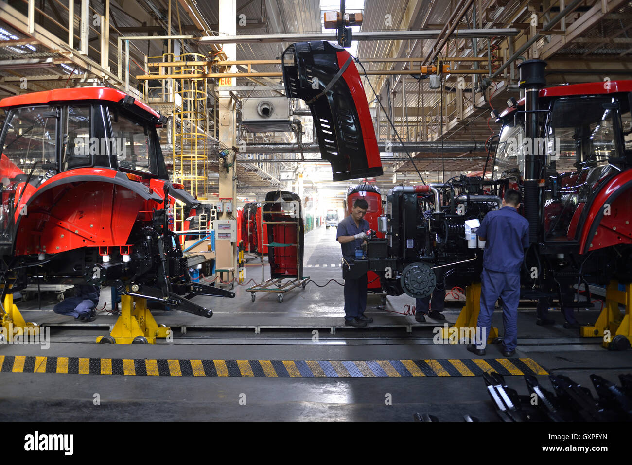 Manufacturing plant of YTO (Luoyang) Diesel Engine Co.,Ltd. in Luoyang ...