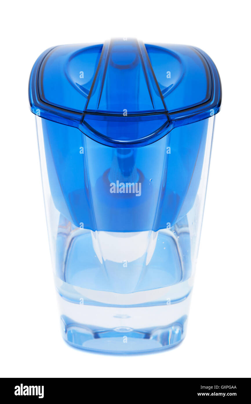 modern water filter on a white background Stock Photo - Alamy