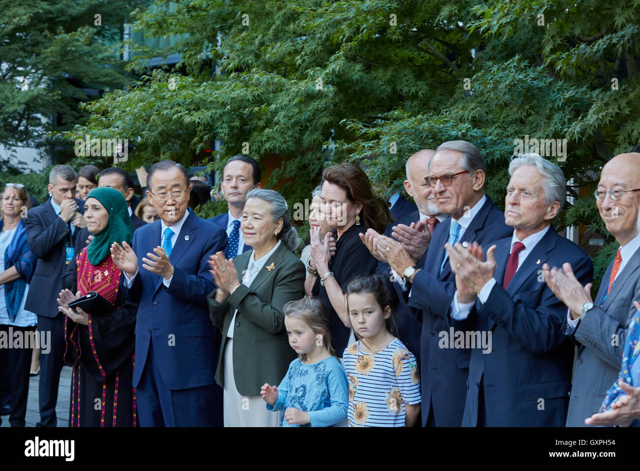 New York, United States. 16th Sep, 2016. UN peace bell ceremony on the ...