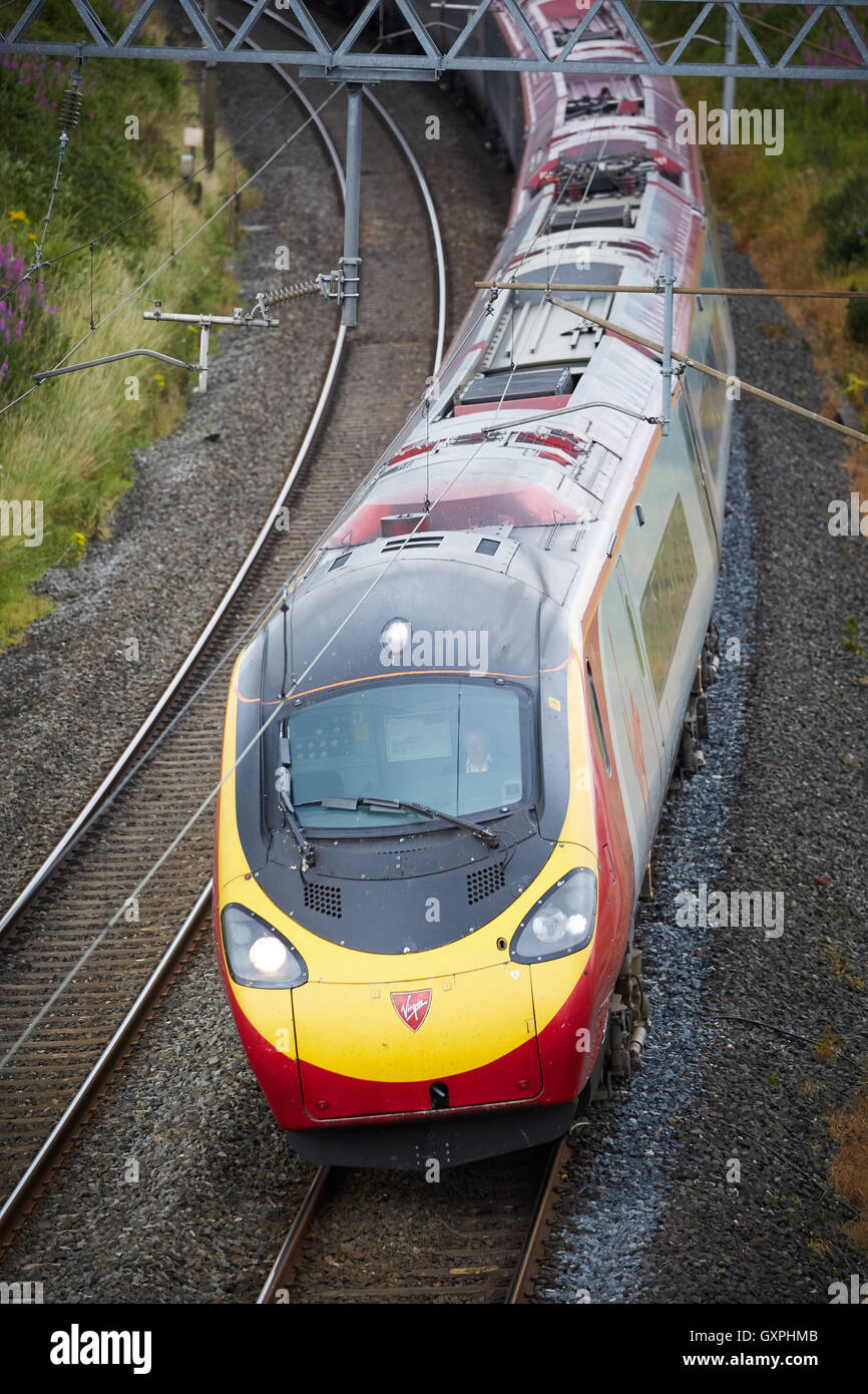 Carlisle railway train Pendolino Carlisle, Cumbria virgin Alstom Class ...