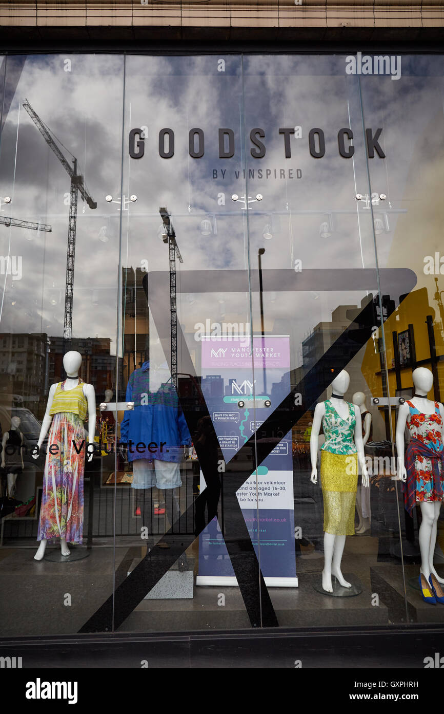 Woodstock Charity shop Oxford Road Manchester Stock Photo - Alamy