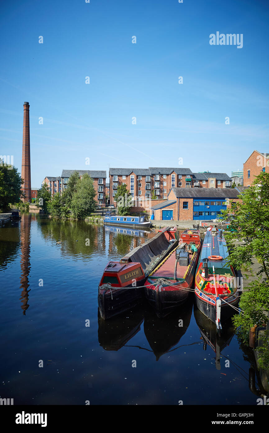 Portland basin canal boats chimney Ashton-under-Lyne Dukinfield ...