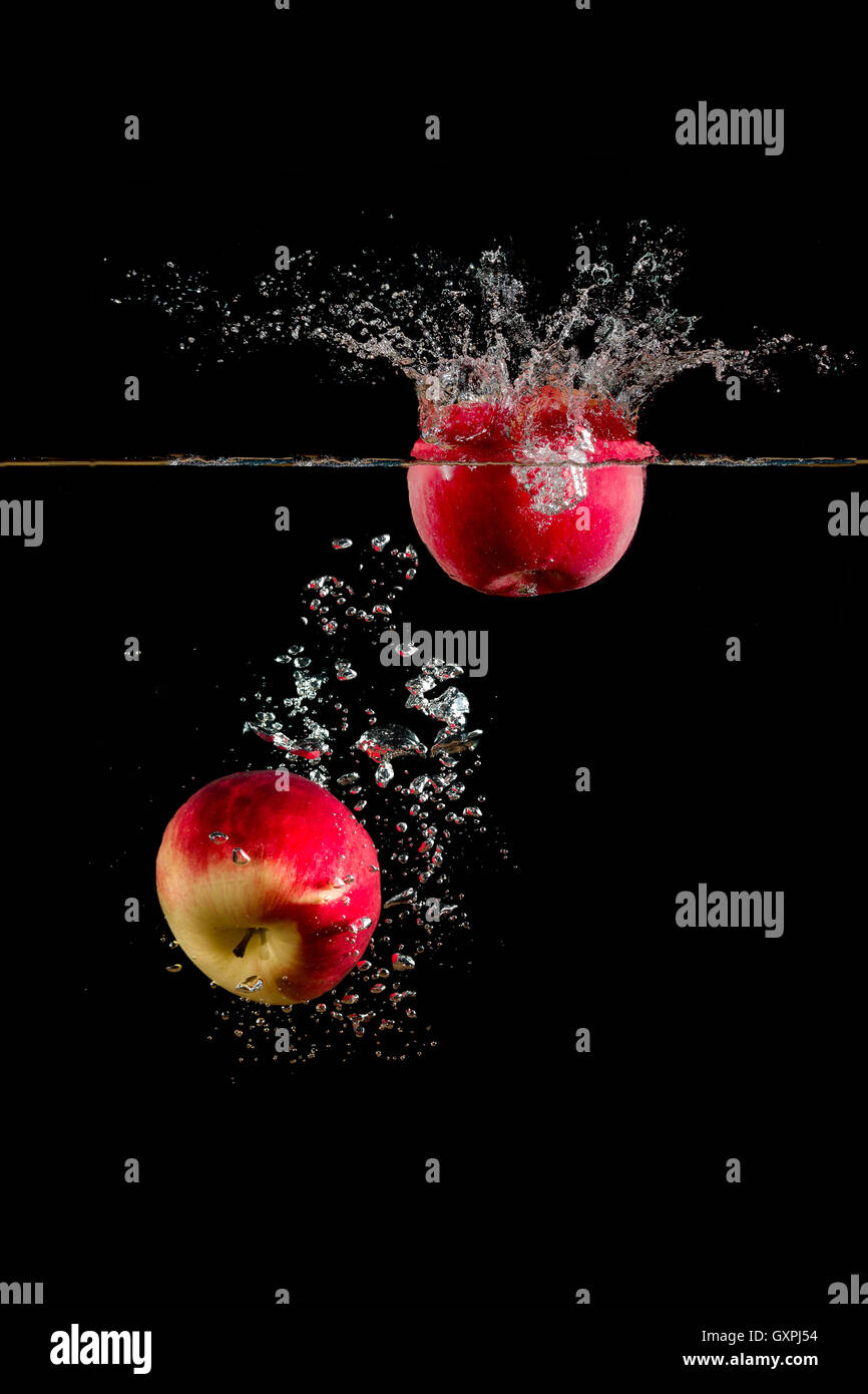 Red Delicious Apple Falling High Resolution Stock Photography and ...