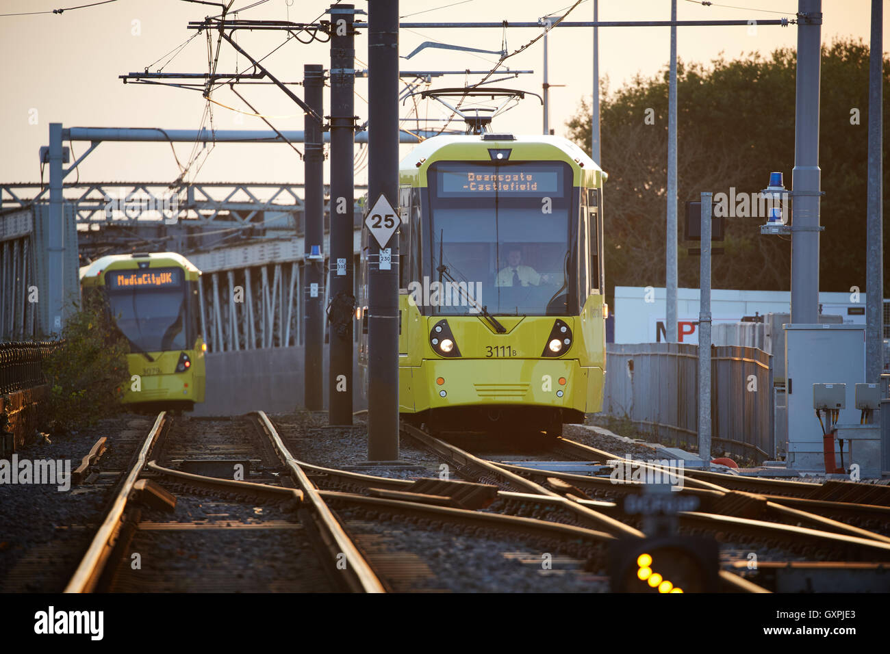 Manchester Metrolink trams Castlefield Tram metrolink light rail rapid ...