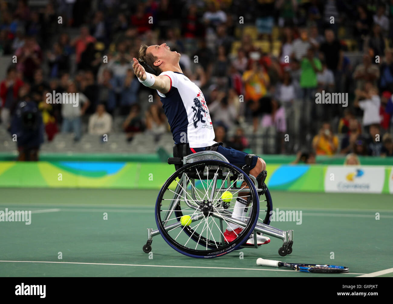Great Britain's Gordon Reid celebrates winning the Men's Singles Gold ...