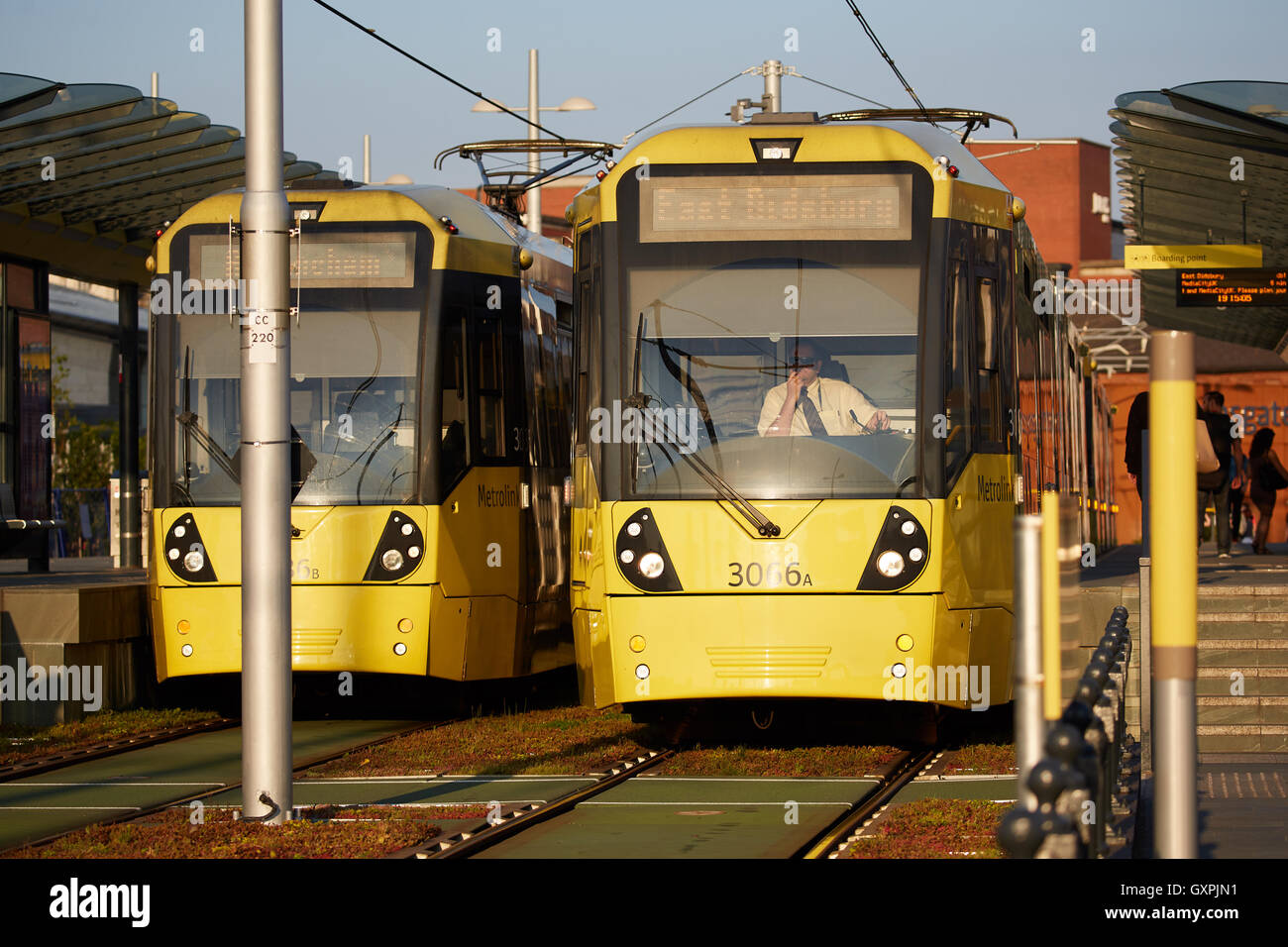 Manchester Metrolink trams Castlefield Tram metrolink light rail rapid ...