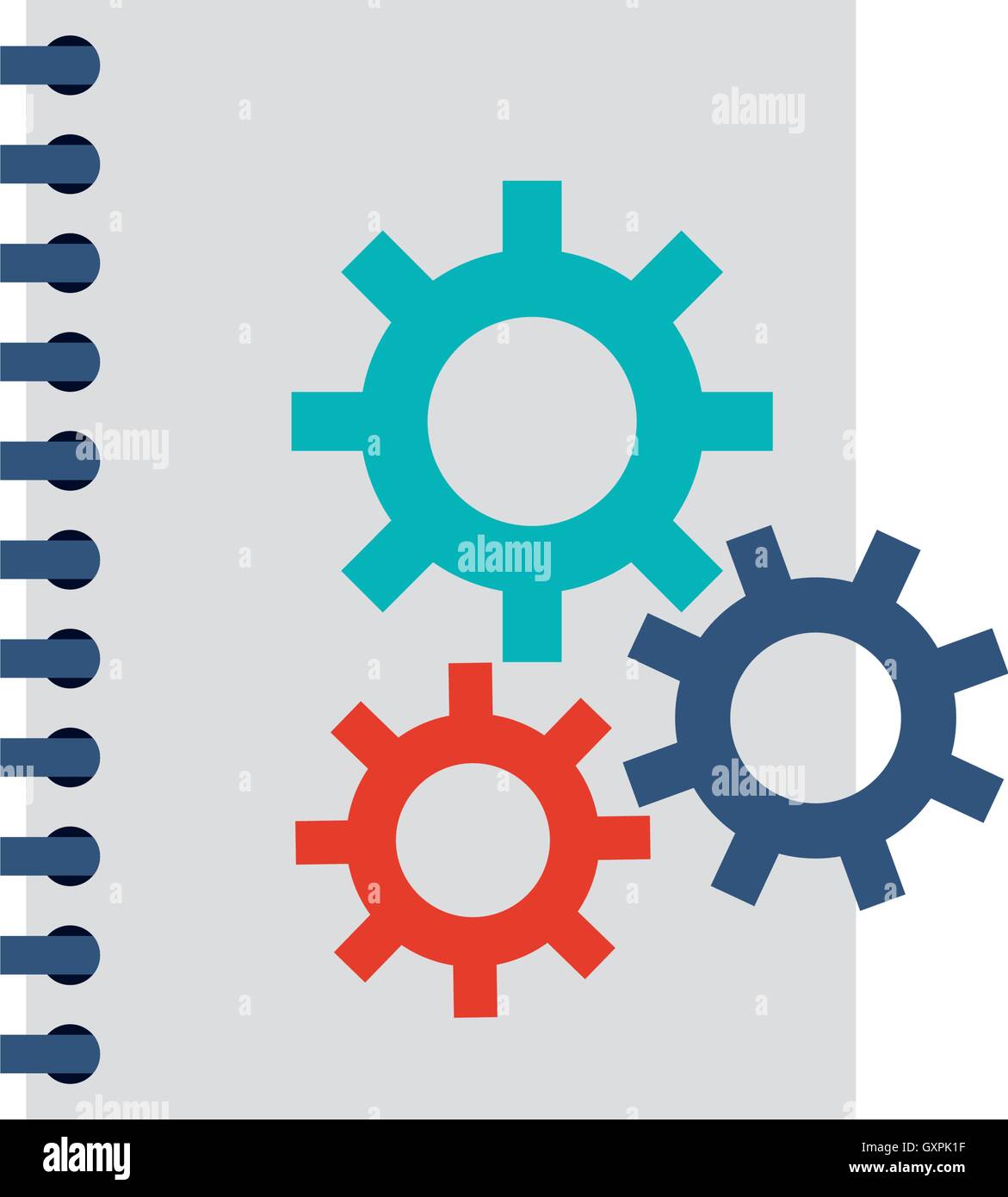 notebook with business icon Stock Vector Image & Art - Alamy