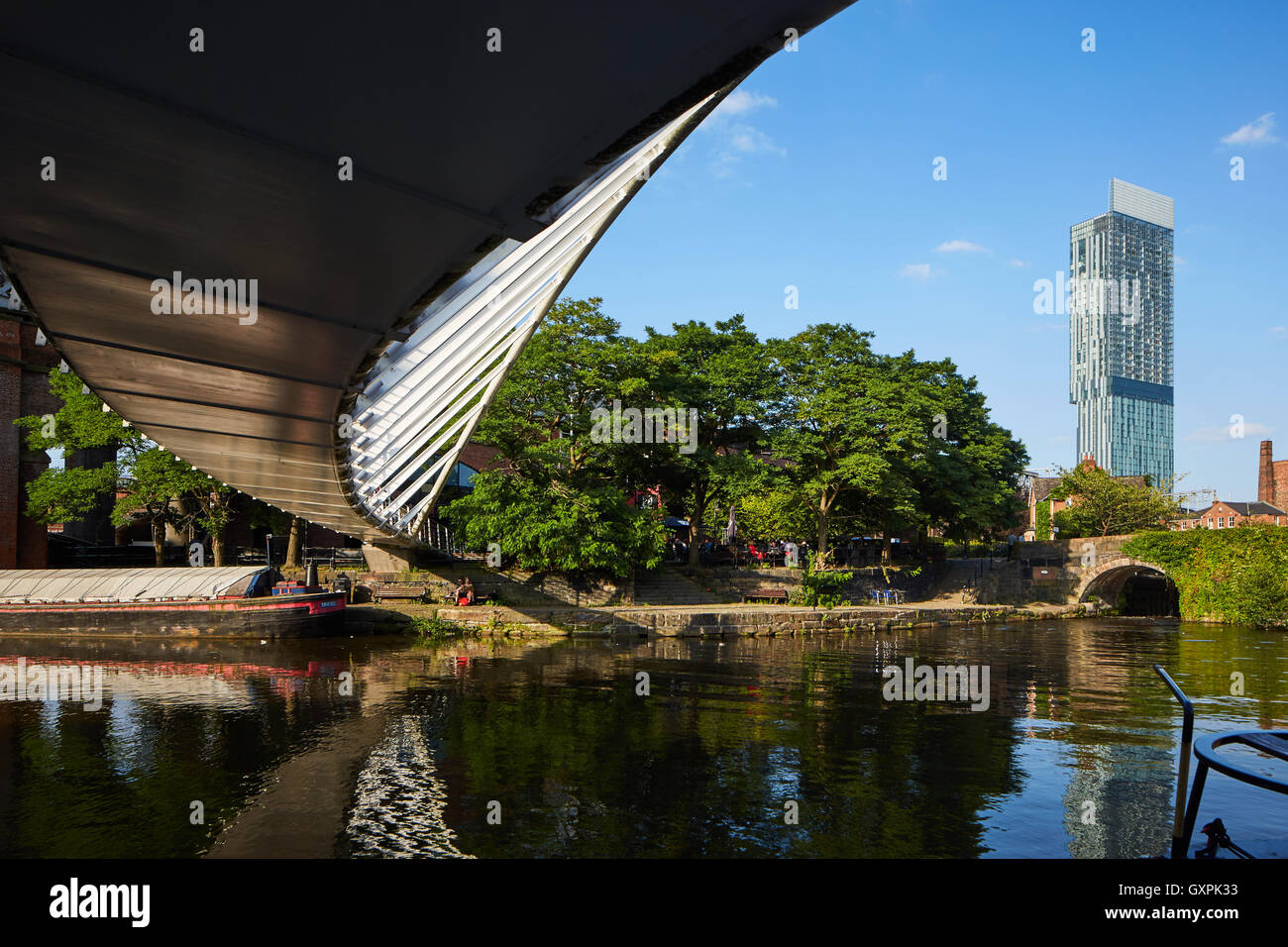 Manchester castlefield beetham tower landmark hi-res stock photography ...