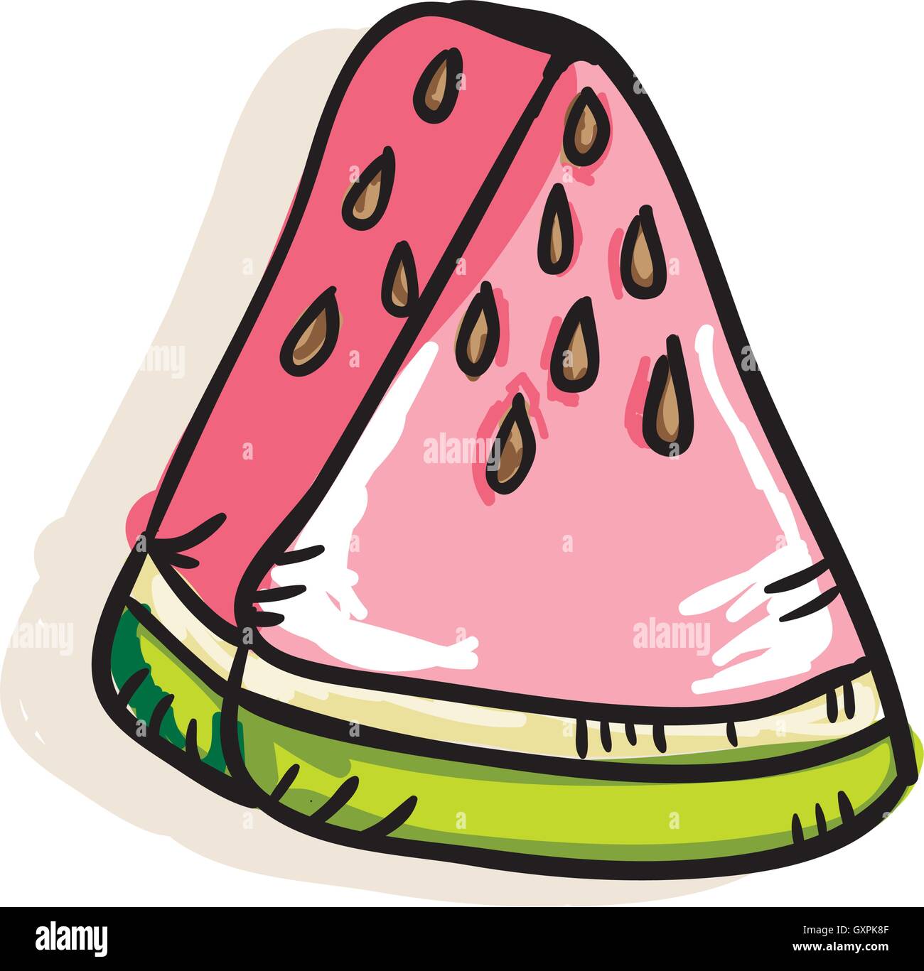 pink watermelon fruit Stock Vector Image & Art - Alamy
