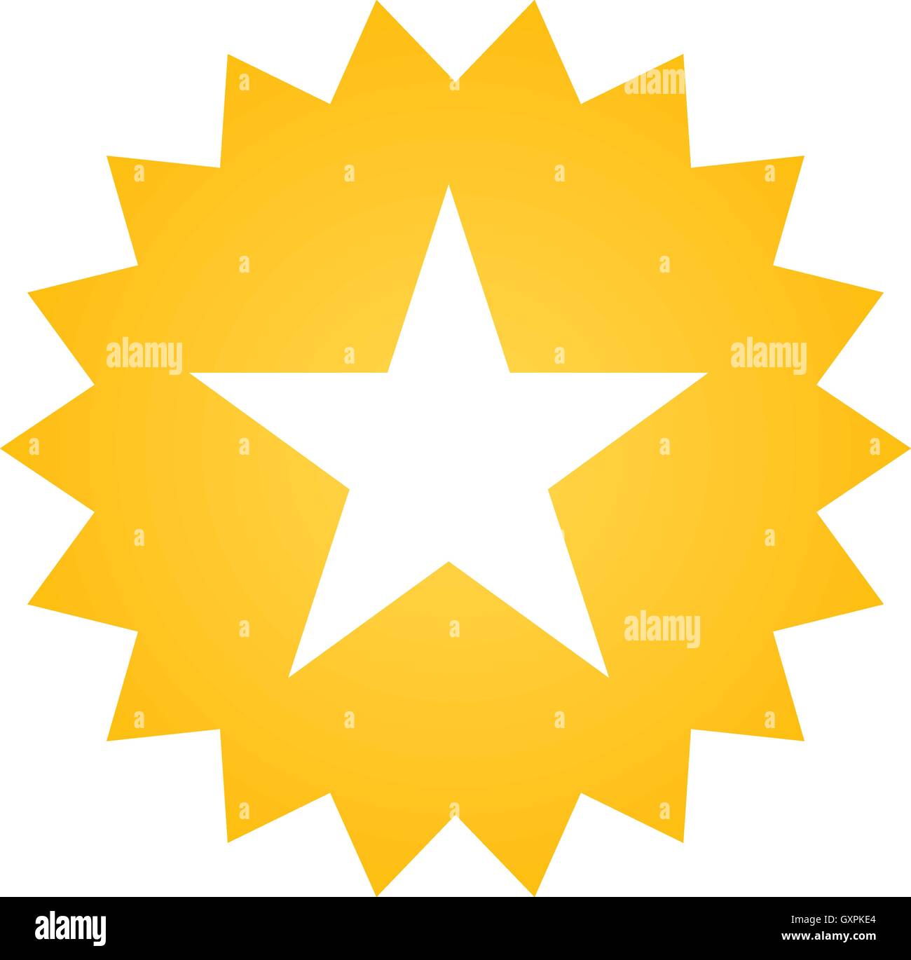 yellow star shape Stock Vector Image & Art - Alamy