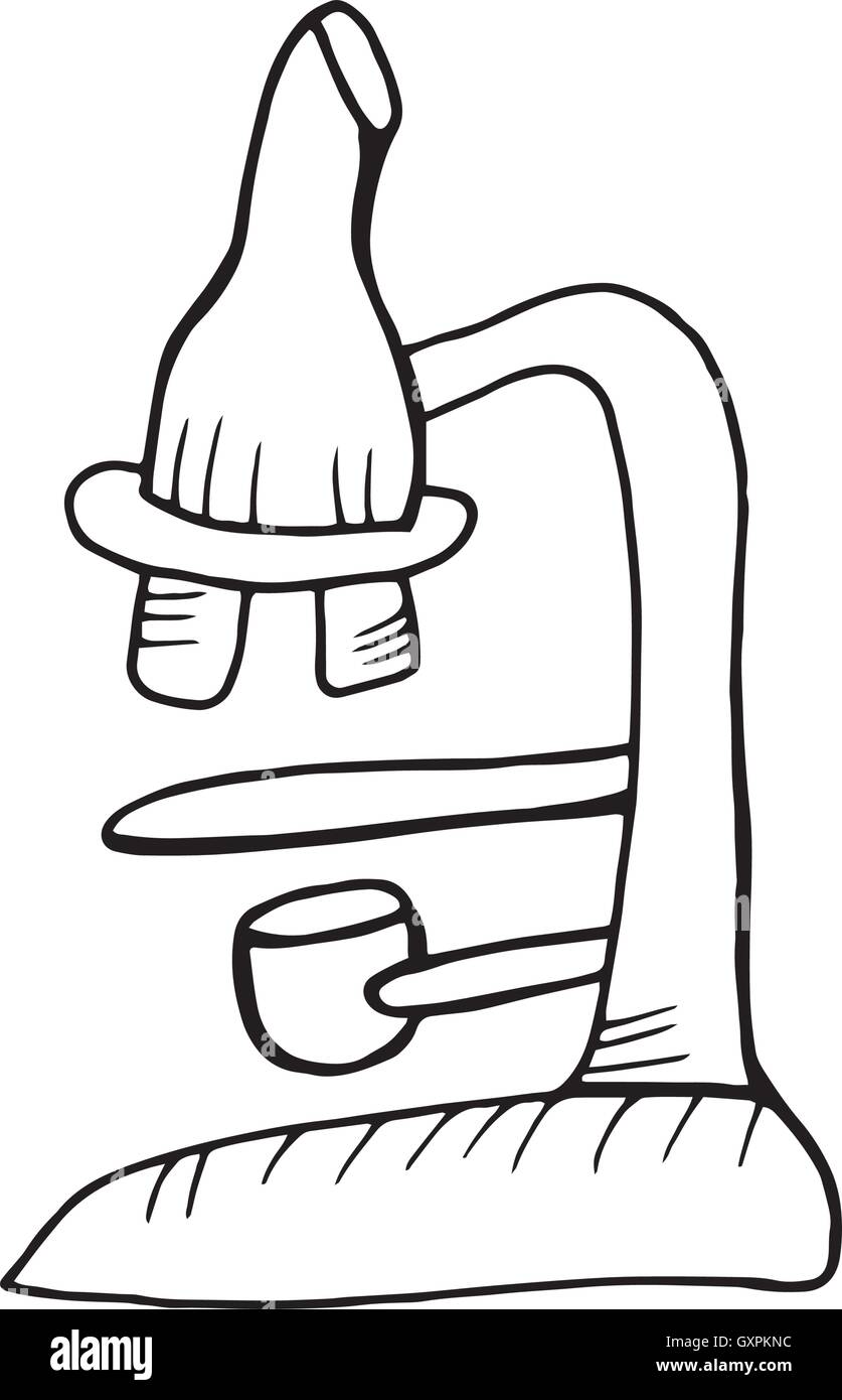 microscope research tool Stock Vector Image & Art - Alamy